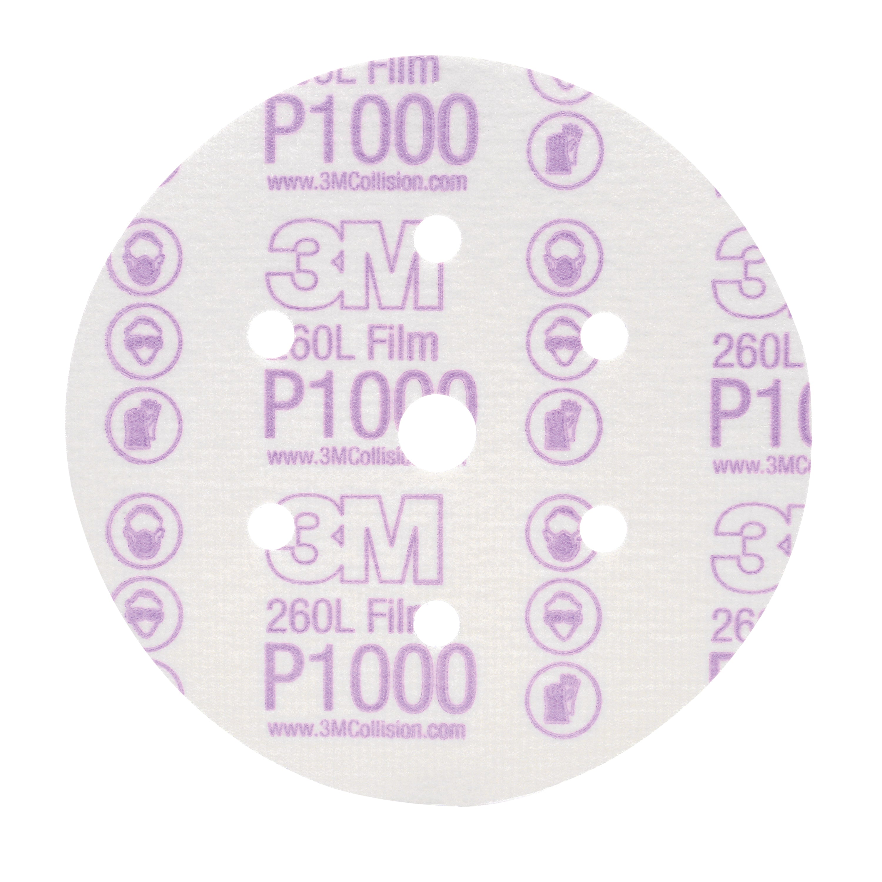 Velcro Discs 3M 01069 6 Inch x Vacuum - Multihole Finishing 260L ...