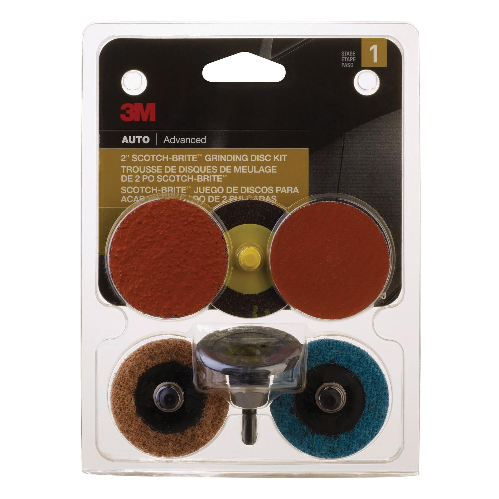 3M Scotch-Brite 03050NA ~ Grinding Disc Kit 2 Inch 40-80-120 Grit | The ...