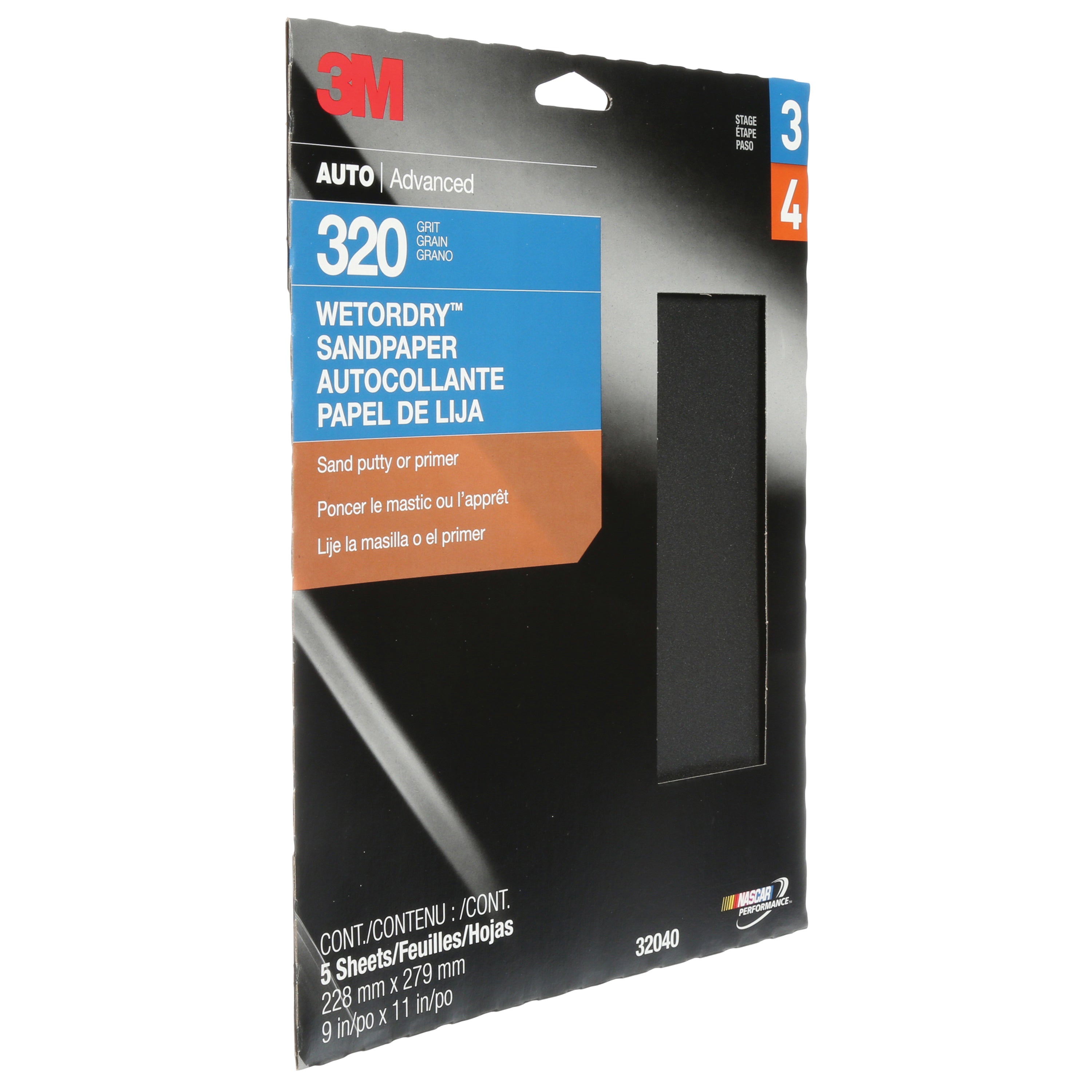 3M 32040 ~ 3M Wetordry Sandpaper 32040 320 Grit 9 inch x 11 inch 5 ...